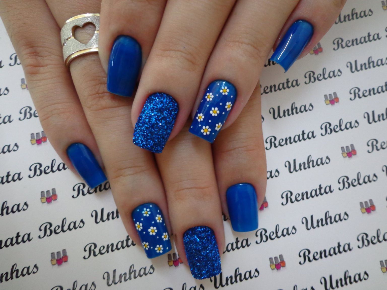 UNHAS DECORADAS AZUL 2021 → Ideias, Fotos e Passo a Passo