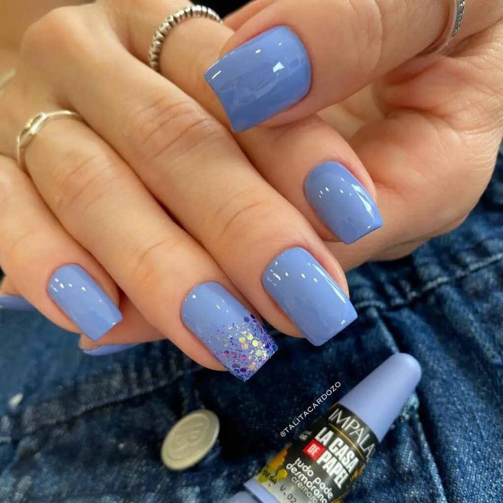 +35 ideias de Unhas Azuis - Opções lindas e inspiradoras - UNHAS DECORADAS