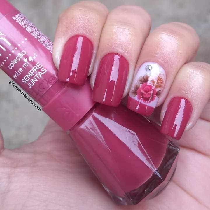 Unhas Decoradas Simples - idéias delicadas para você fazer sozinha ...