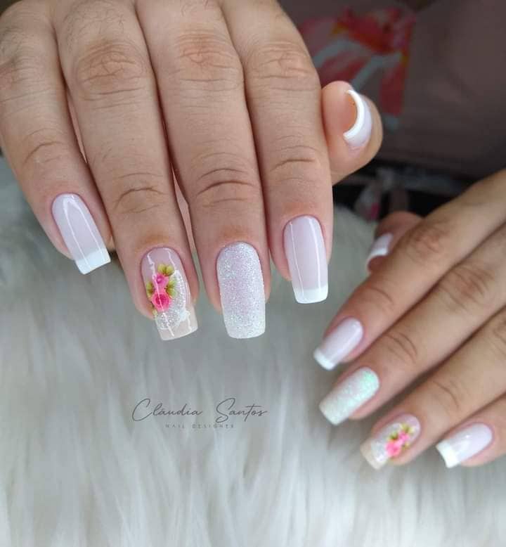 Unhas Decoradas Simples - idéias delicadas para você fazer sozinha ...