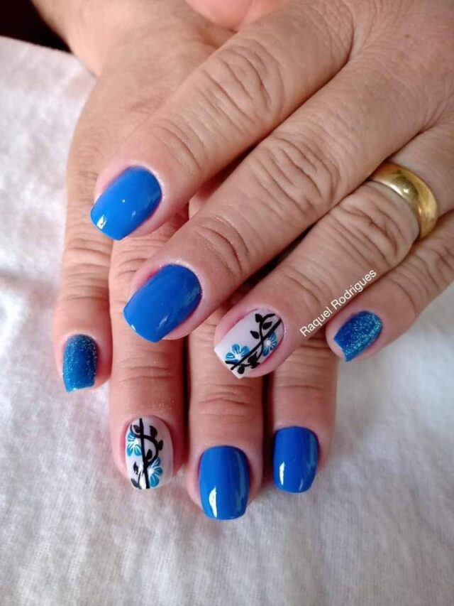 Unhas Decoradas Simples - idéias delicadas para você fazer sozinha ...