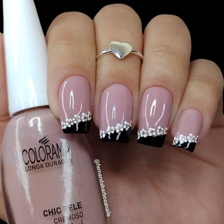 Unhas Decoradas Simples - idéias delicadas para você fazer sozinha ...