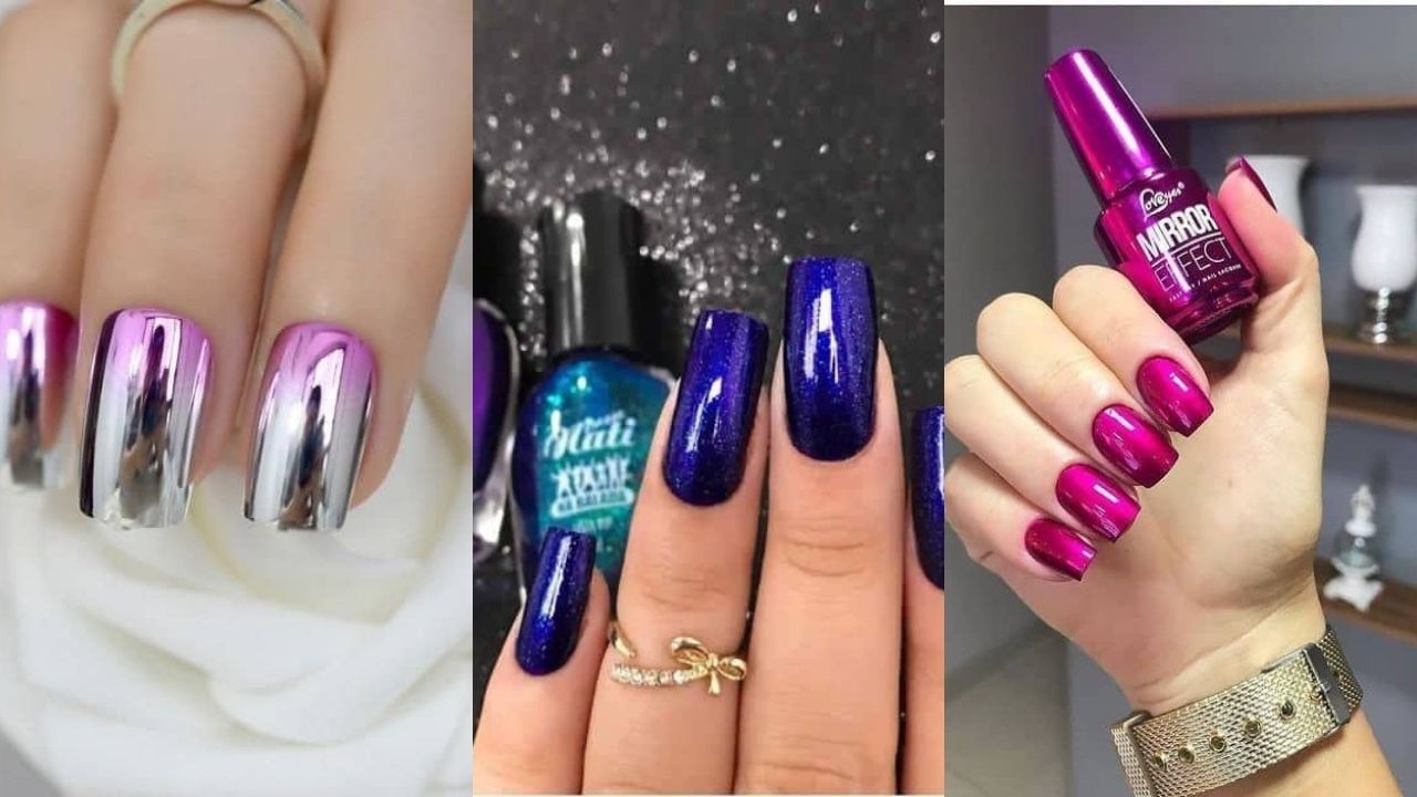 Dicas e Idéias de Unhas metalizadas para inspirar - UNHAS DECORADAS