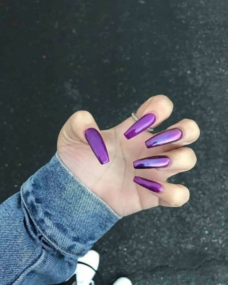 Dicas e Idéias de Unhas metalizadas para inspirar - UNHAS DECORADAS