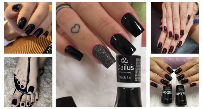 Cadê as apaixonadas por unhas escuras?+ de 27 fotos - UNHAS DECORADAS