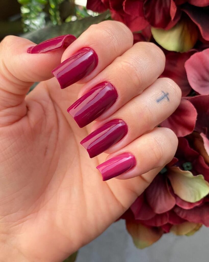As mais lindas unhas decoradas com esmalte Marsala - UNHAS DECORADAS