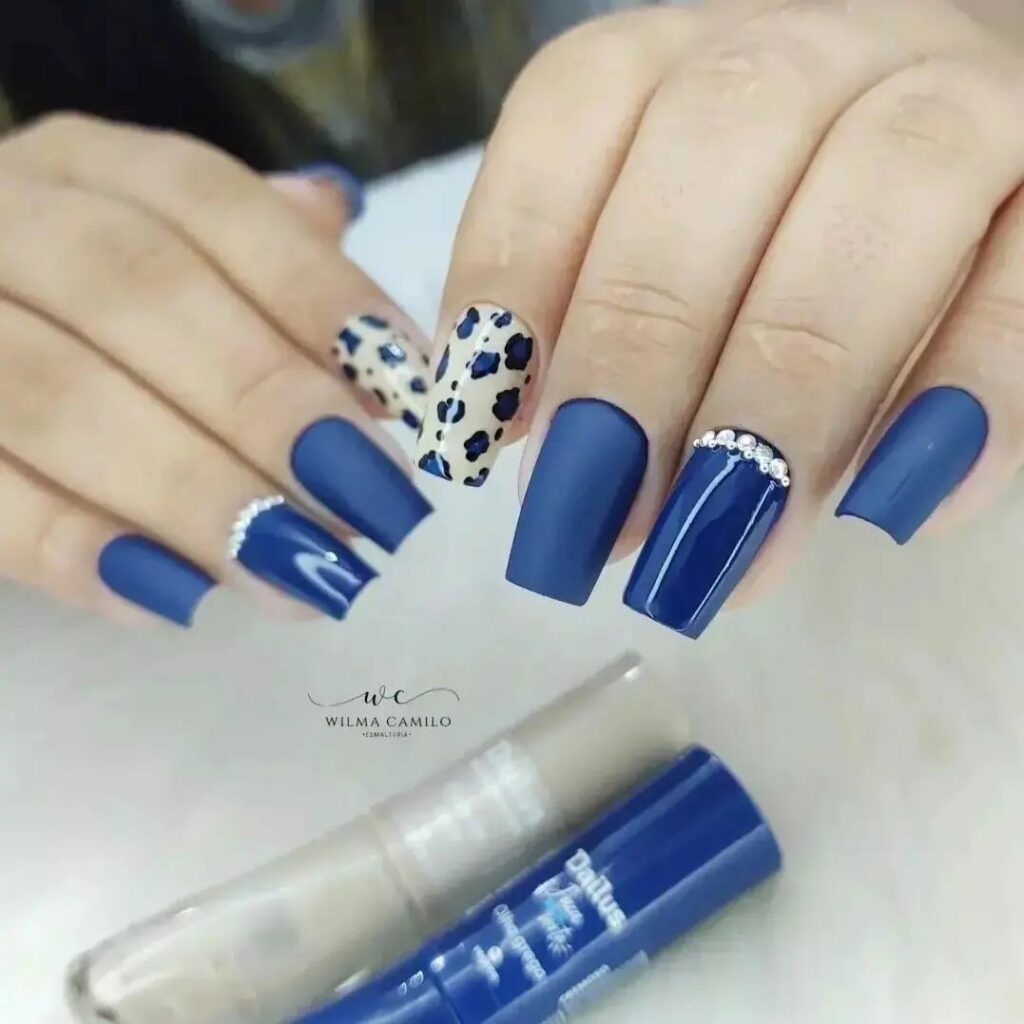 +35 ideias de Unhas Azuis - Opções lindas e inspiradoras - UNHAS DECORADAS