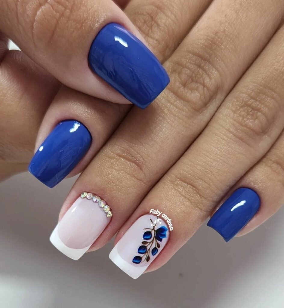 45 ideias de unhas azuis para você arrasar nesse fim de semana - UNHAS ...